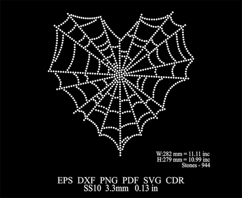 Rhinestone Spider Web Design Rhinestone Digital Download Rhinestone SVG ...