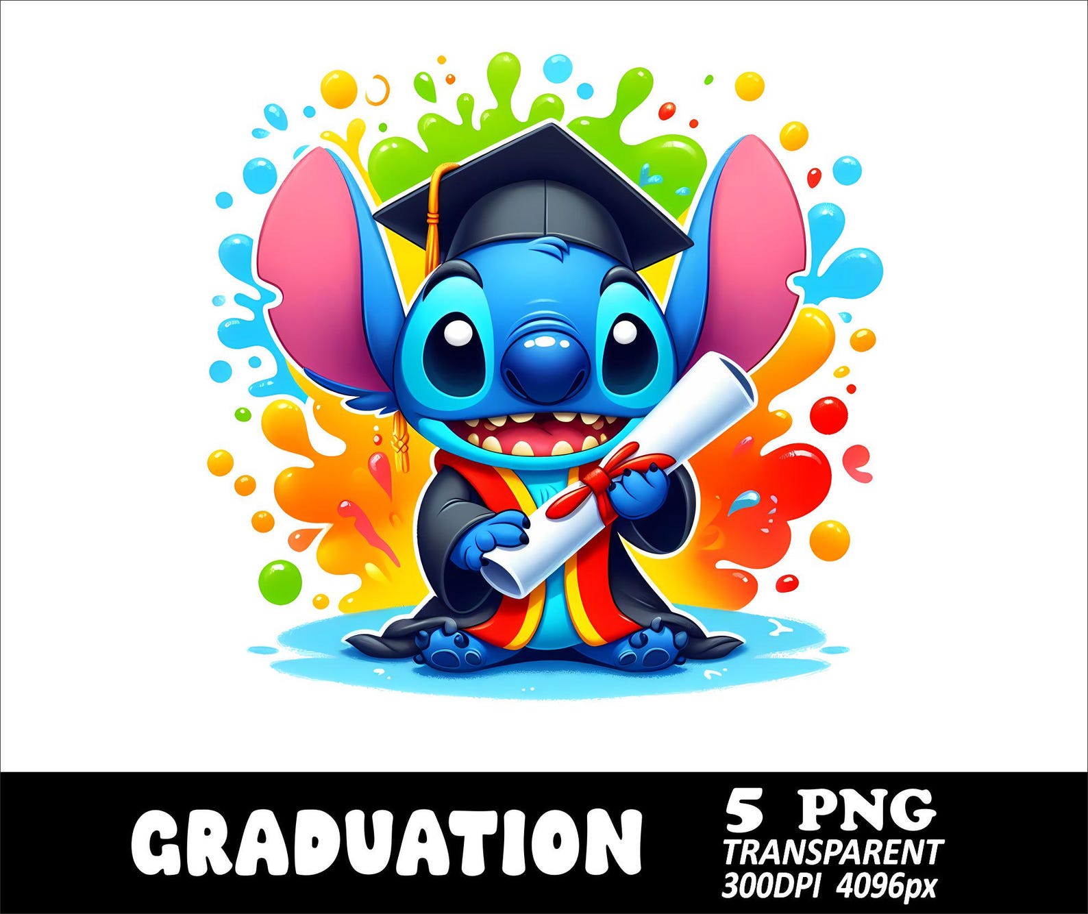5 PNG Stitch Graduation Design Senior Stitch Png Stitch Graduation Png ...