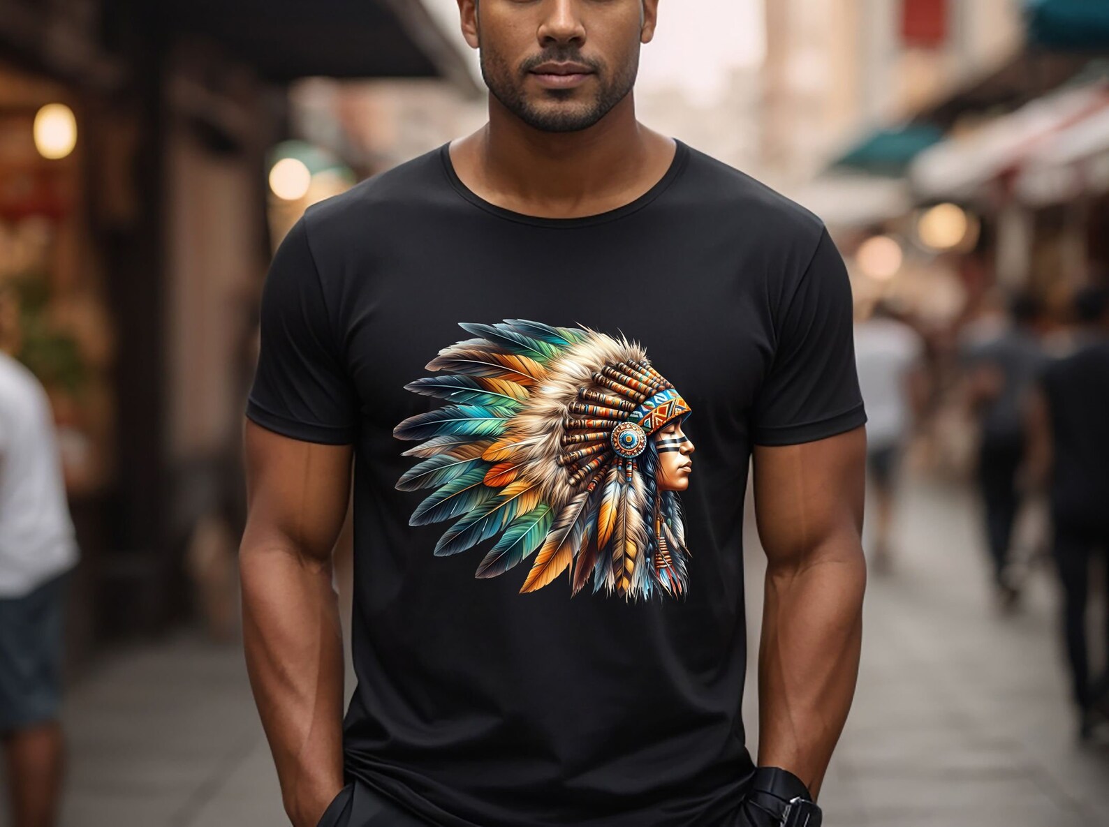 American İndian Man Png Clipart High Resolution Sublimation Native ...