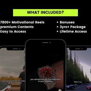 Luxury Motivational Reels Bundle | 7800+ Pre-made Reels for Instagram ...