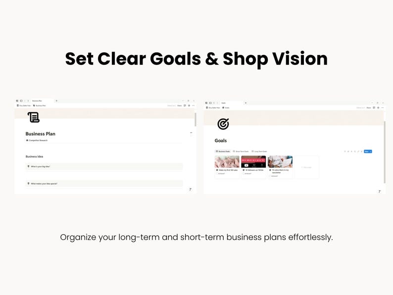 Notion Template for Etsy Shop, Digital Planner for Small Business ...