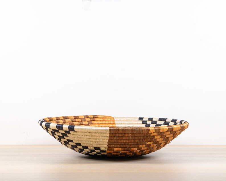 12" | Traditional African Handwoven Basket | Made in Rwanda | 100% ...