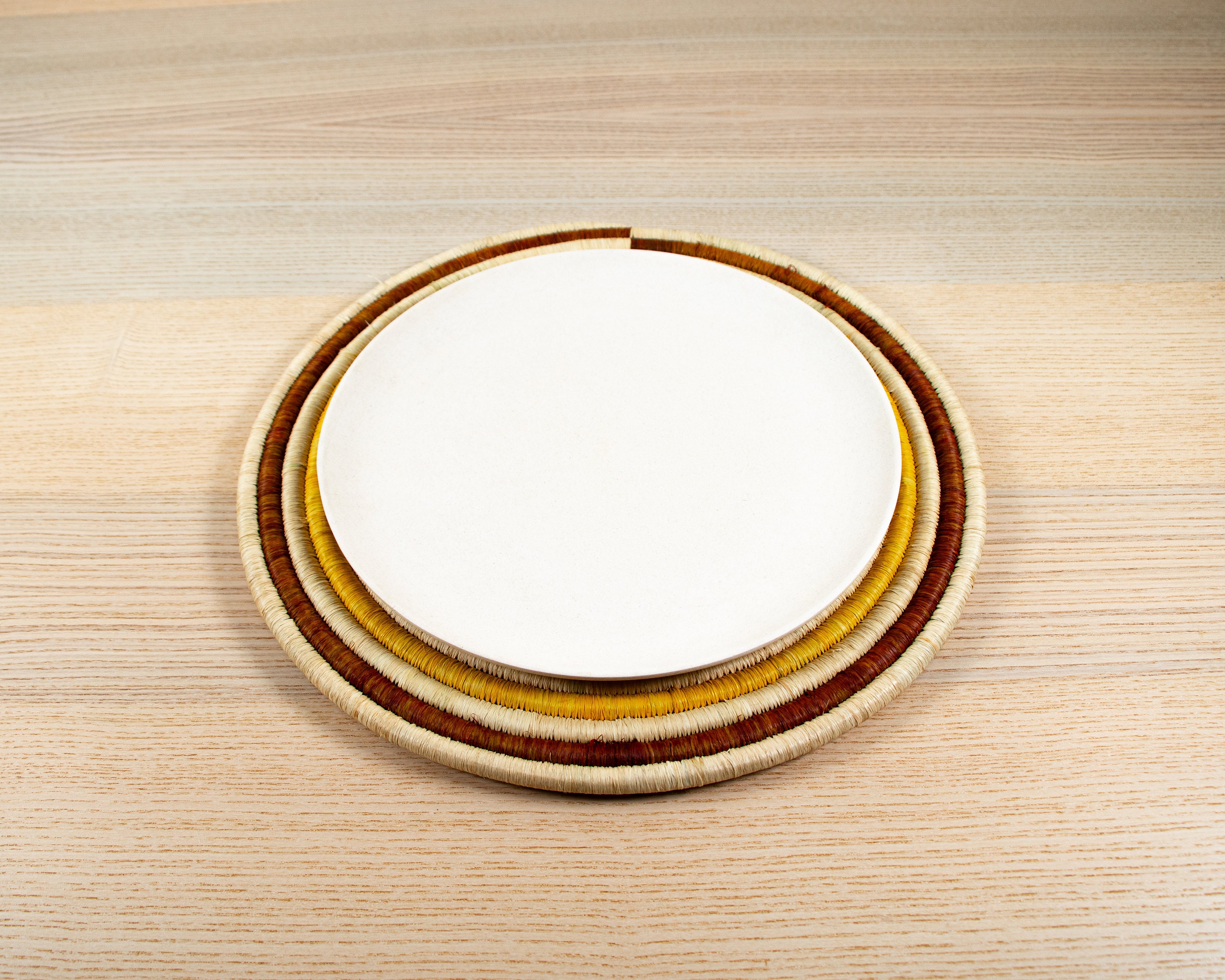 Traditional African Handwoven Wall Plate | Placemat | Trivet | Made in ...
