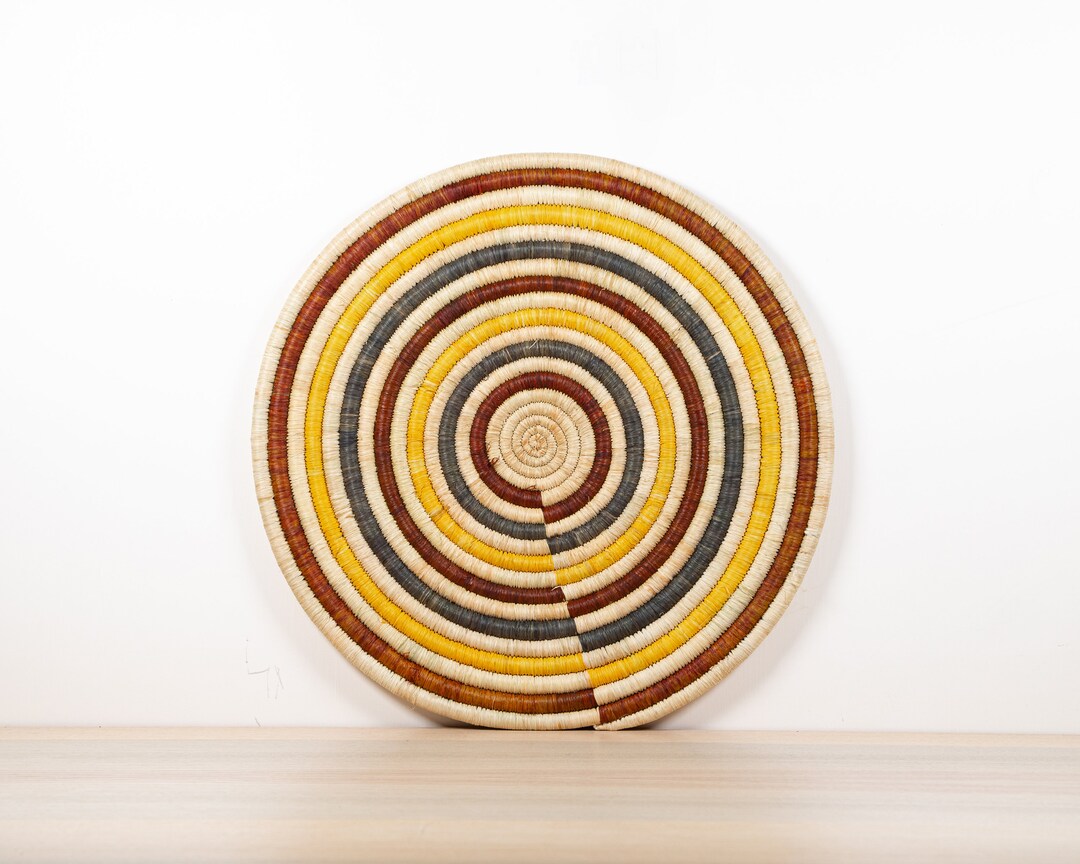 Traditional African Handwoven Wall Plate | Placemat | Trivet | Made in ...