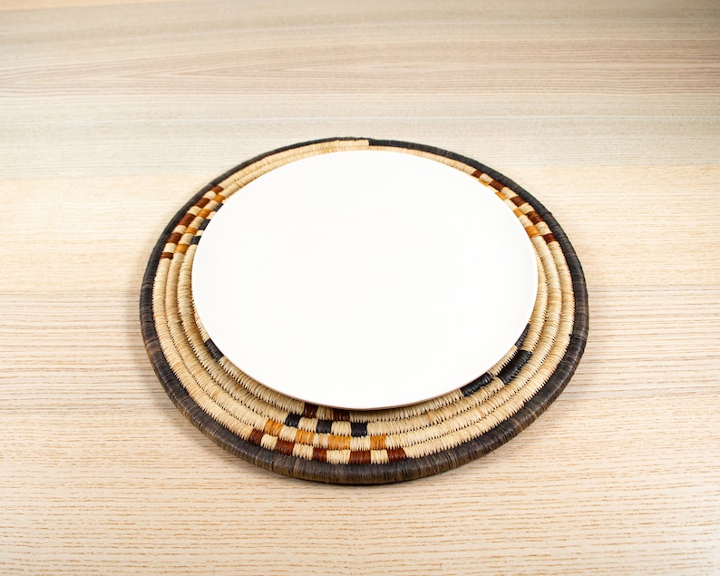 Traditional African Handwoven Wall Plate | Placemat | Trivet | Made in ...