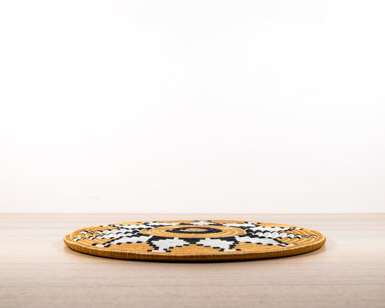 Traditional African Handwoven Wall Plate Placemat Trivet Made in Rwanda ...