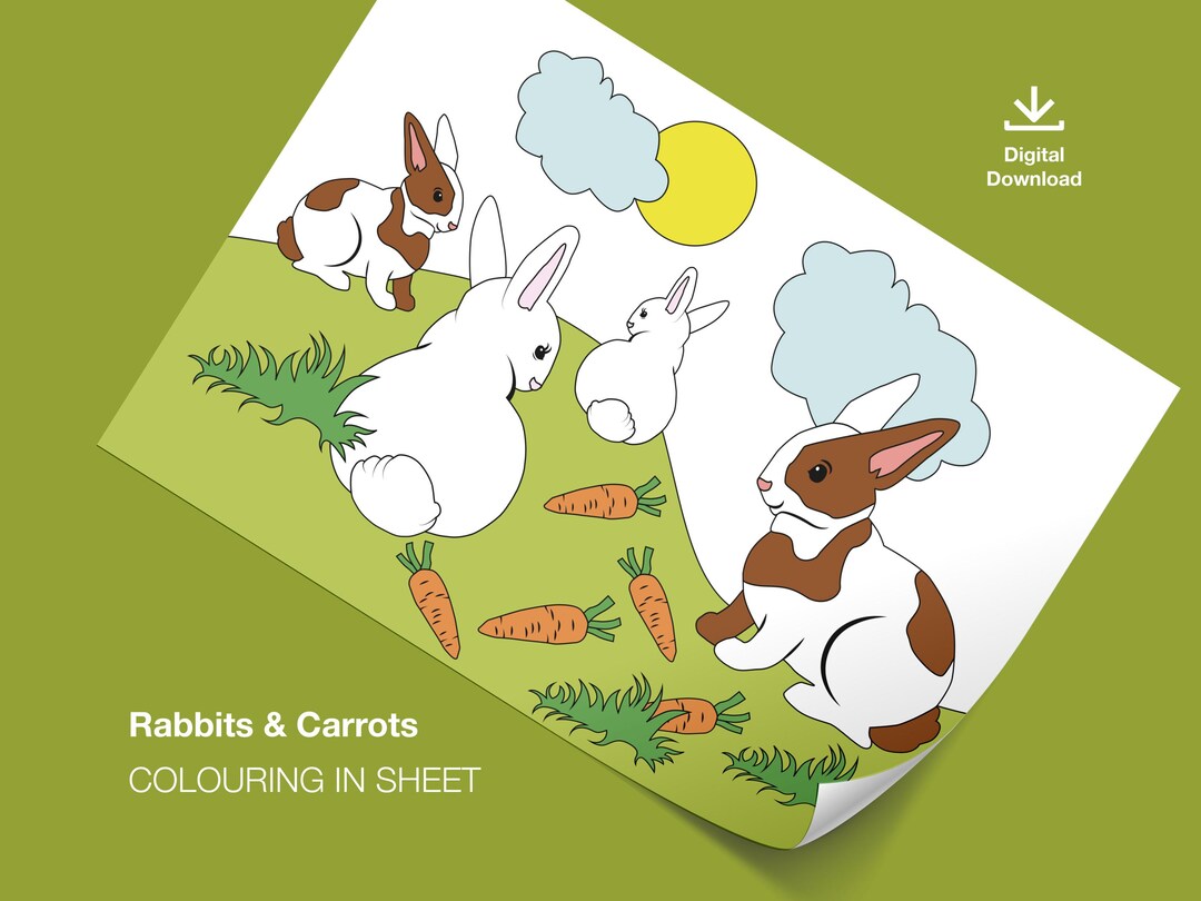 Colouring in Printables - Meadow Munchies - Etsy