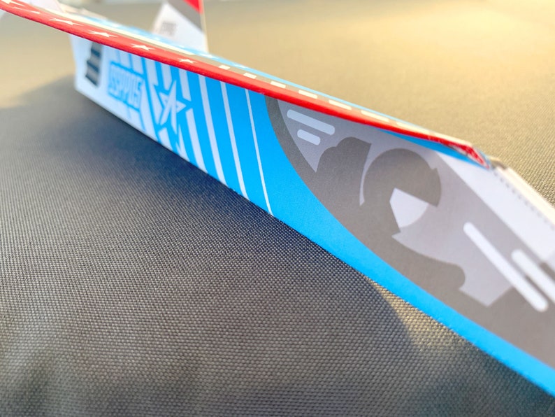 Printable Paper Airplane Star Skidders Space A Flying Toy - Etsy