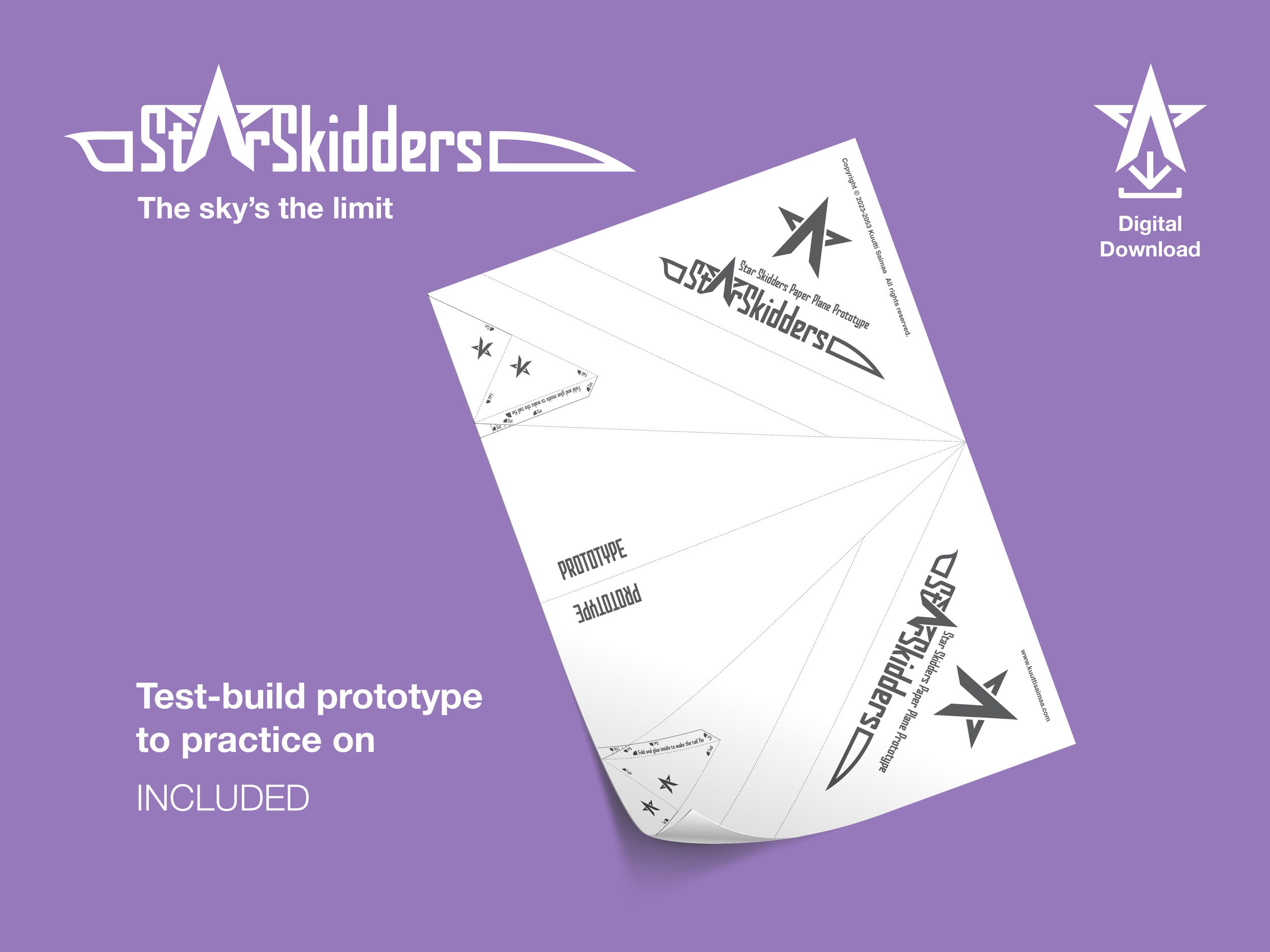 Paper Plane Printables - Make It Yourself - Star Skidders Butterfly **A ...