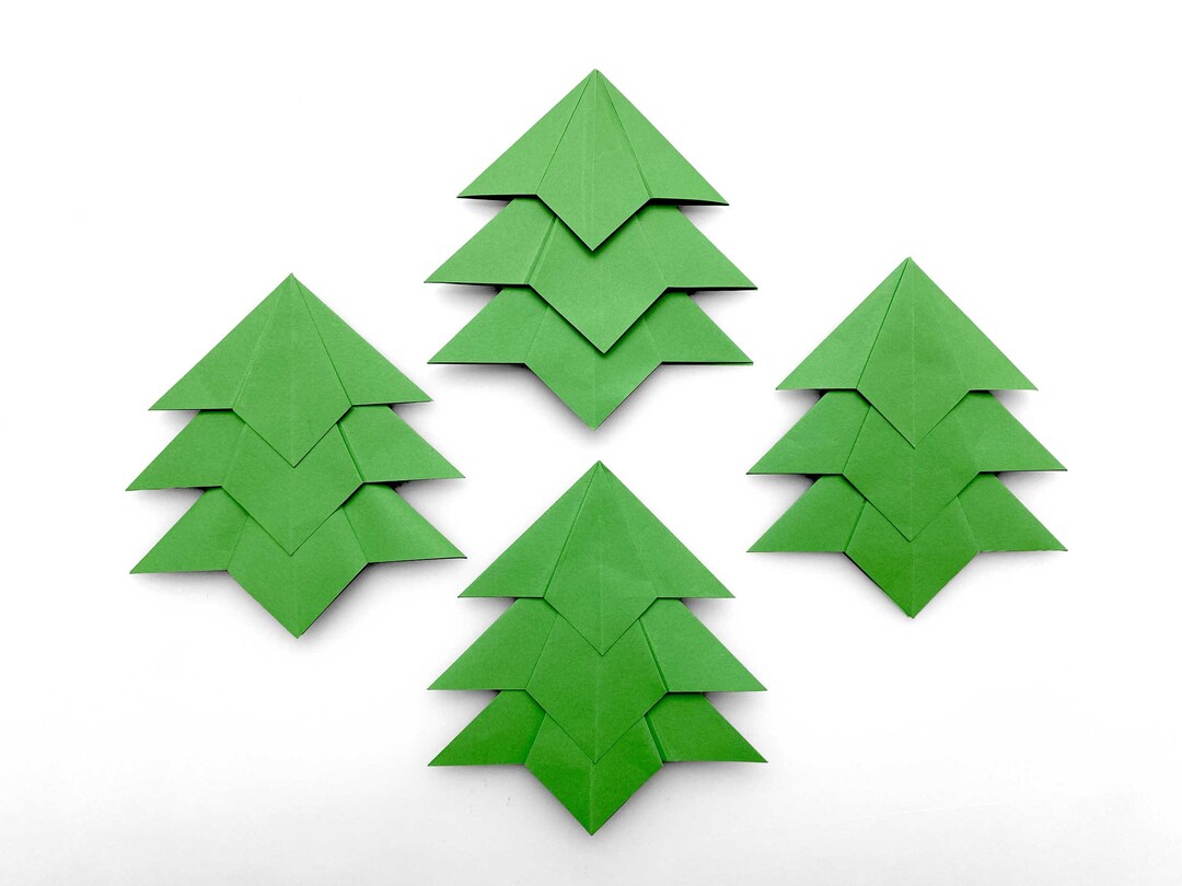 Origami Christmas 2D Trees Table Decorations - Etsy