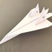 Printable Paper Airplane Star Skidders Space A Flying Toy - Etsy