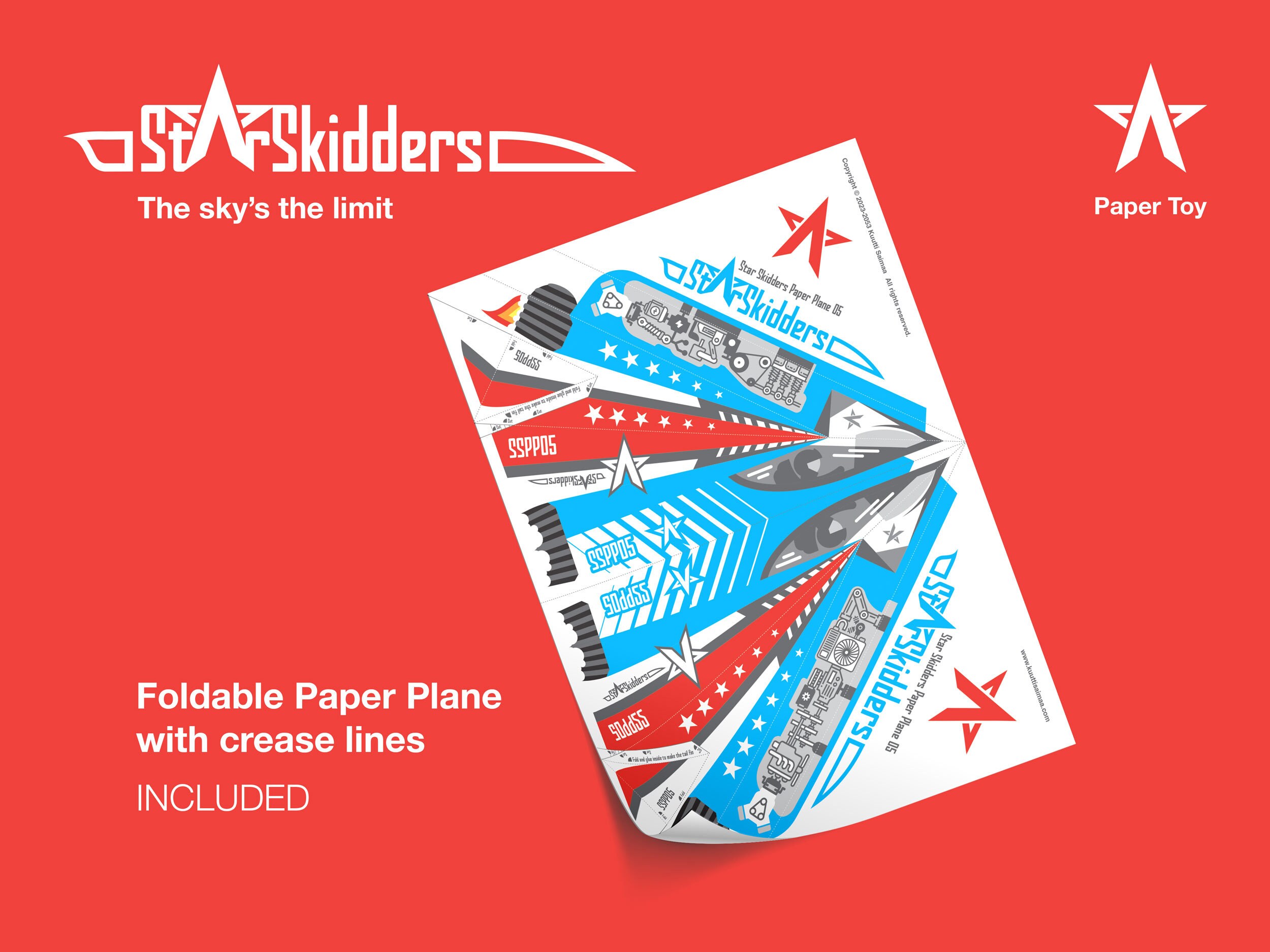 Paper Plane - Make It Yourself - Star Skidders Space **A Flying Toy ...