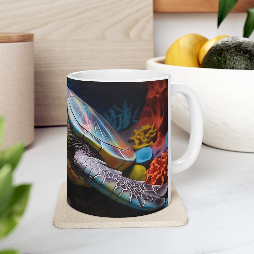 Under Sea Mugs, Ocean, Fish, Beach, Gift Mug, Turtles, Shells ...
