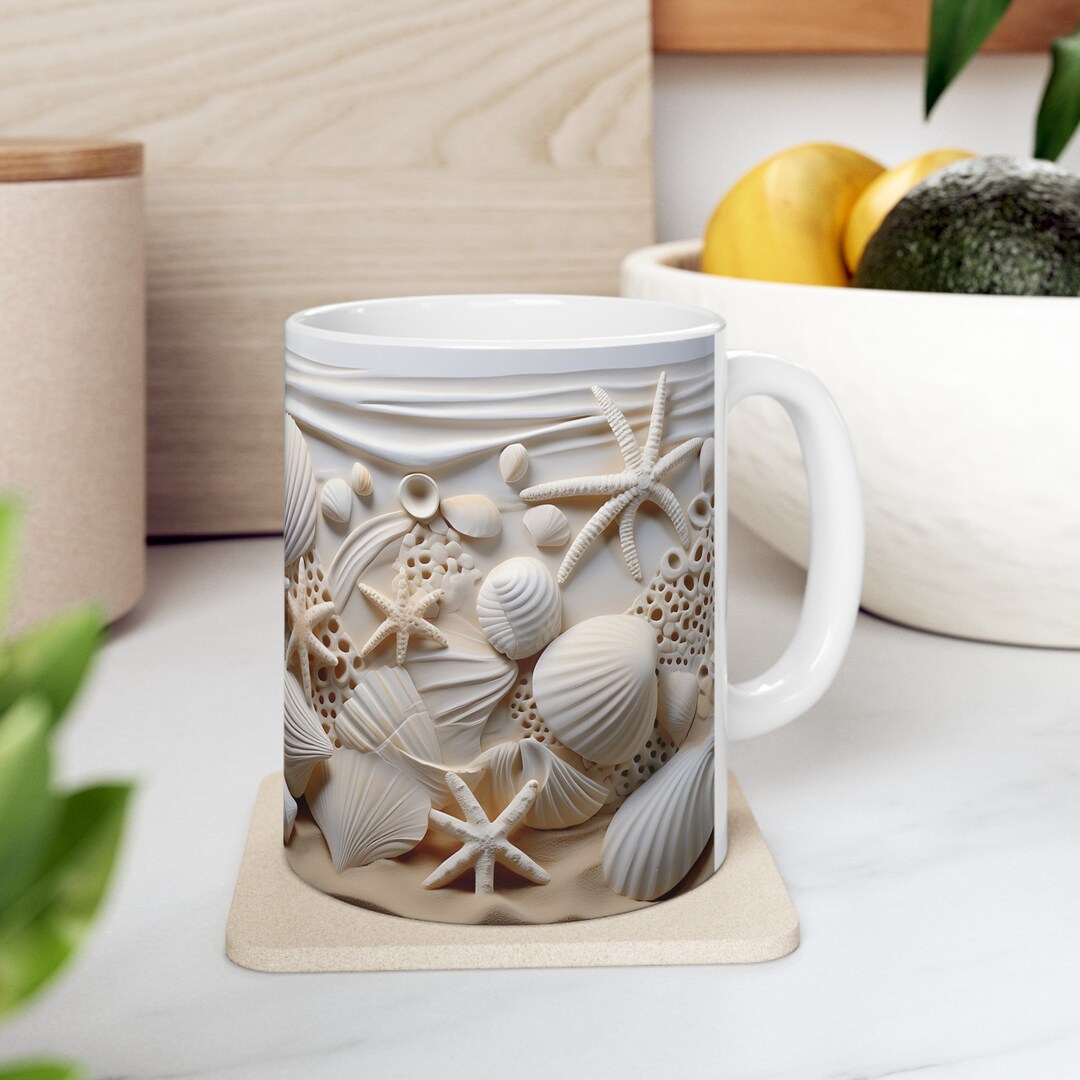Under Sea Mugs, Ocean, Fish, Beach, Gift Mug, Turtles, Shells ...