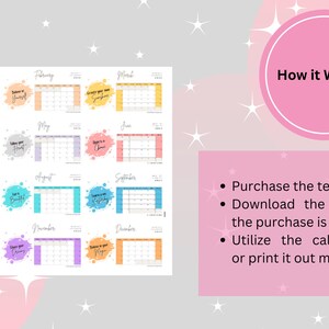 Printable Calendar 2024 Quotes Calendar - Etsy