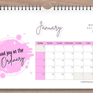 Printable Calendar 2024 Quotes Calendar - Etsy
