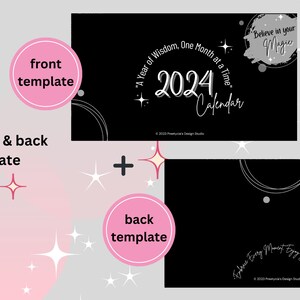 Printable Calendar 2024 Quotes Calendar - Etsy