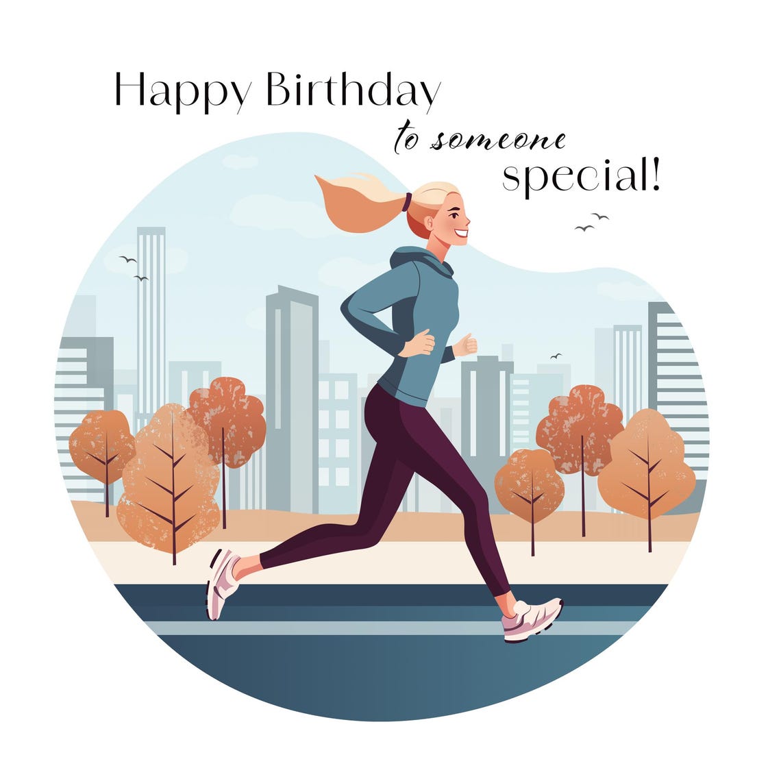 Runner Birthday Card - Etsy