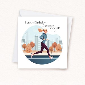Runner Birthday Card - Etsy