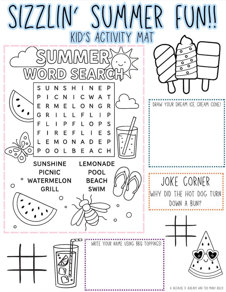Backyard BBQ Scavenger Hunt for Kids-bbq Party Game+bonus Printable ...