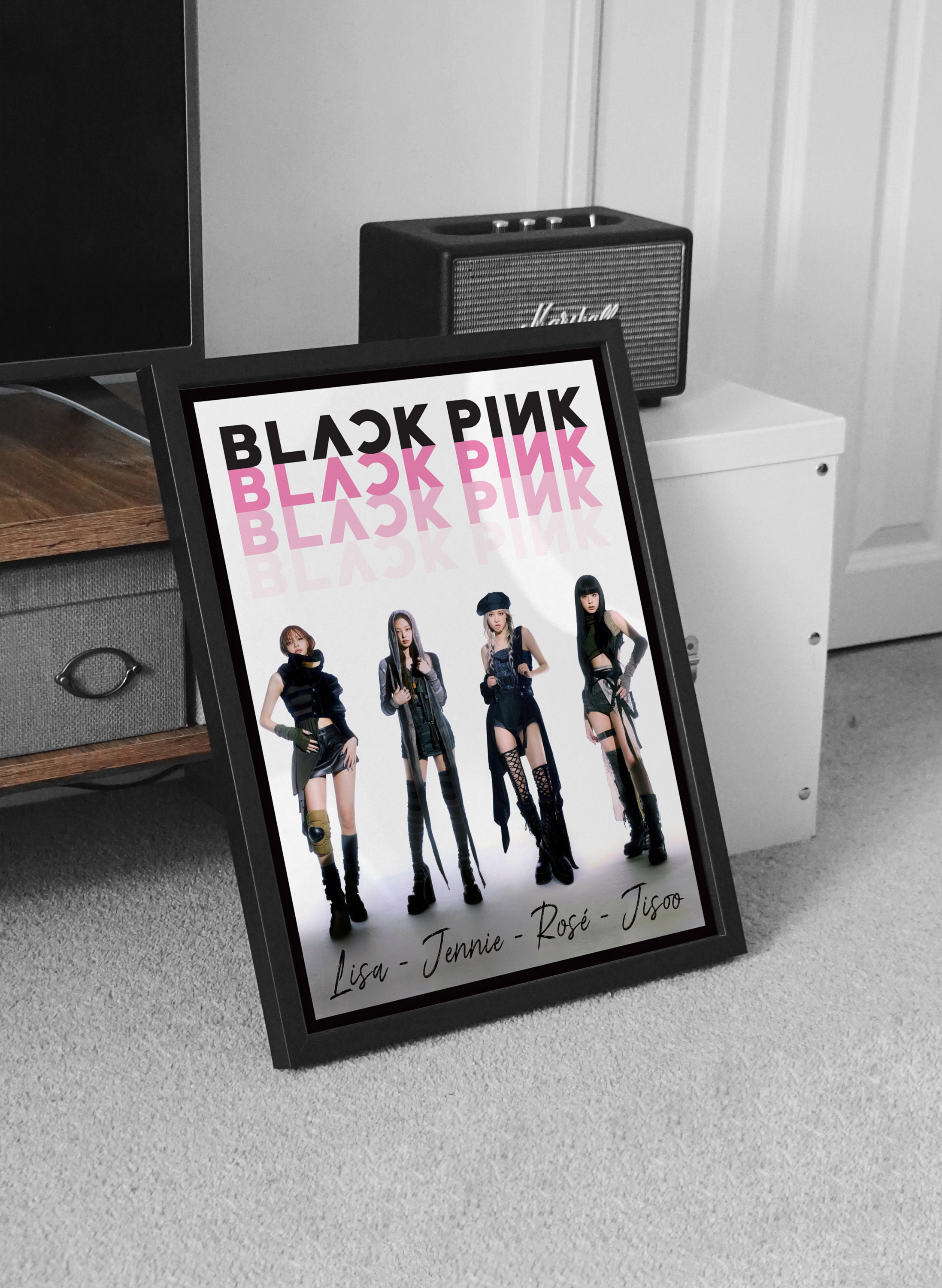 Blackpink Poster, Kpop Wall Art, Kpop Poster, Blackpink Print, Girls ...