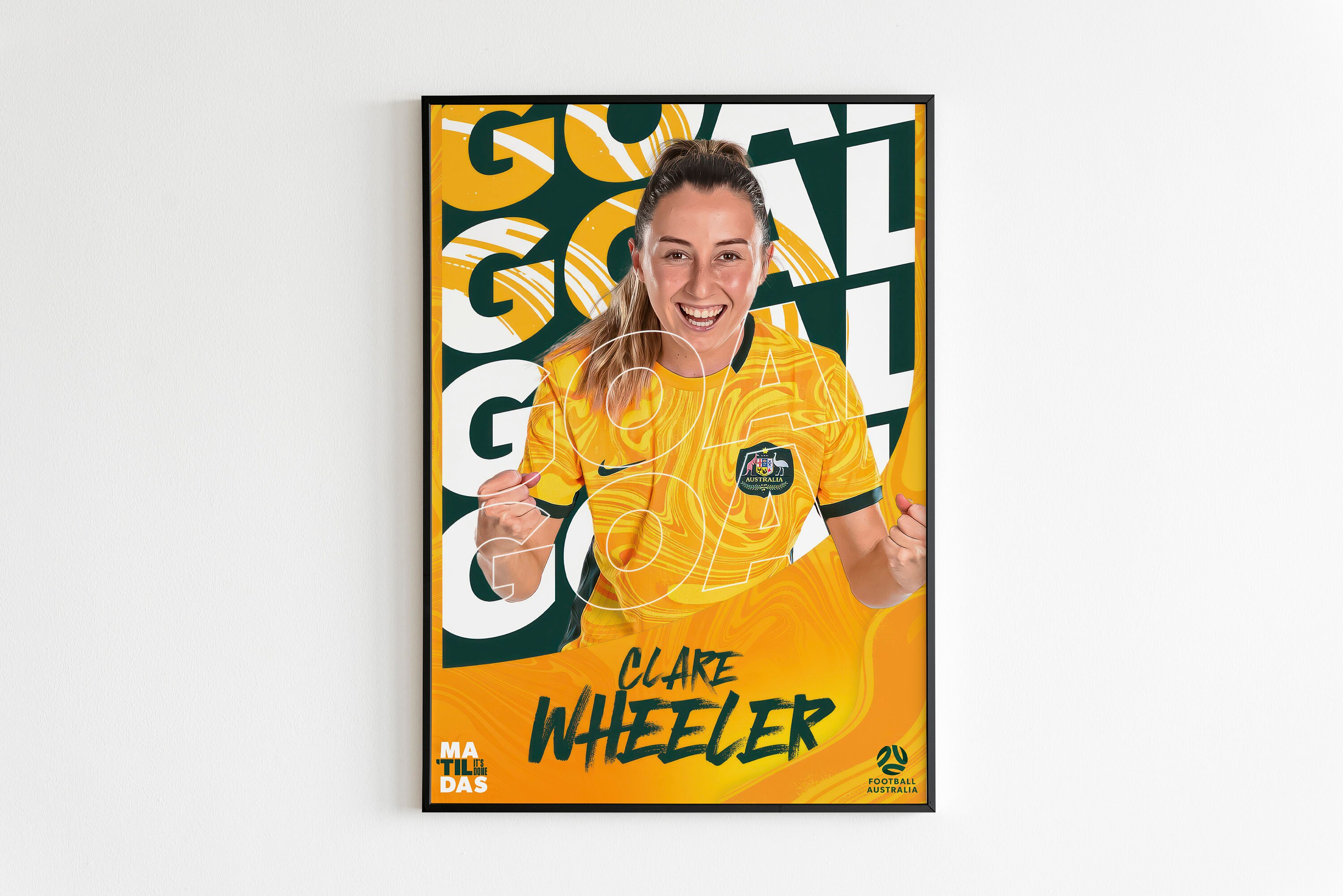 Clare Wheeler Poster, Clare Wheeler Matildas Poster, Clare Wheeler ...