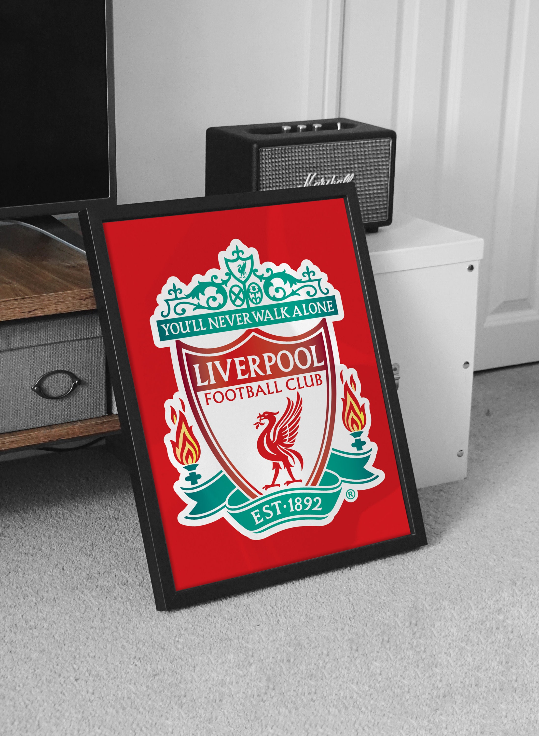 You Will Never Walk Alone Poster, Liverpool Poster, Liverpool Logo ...