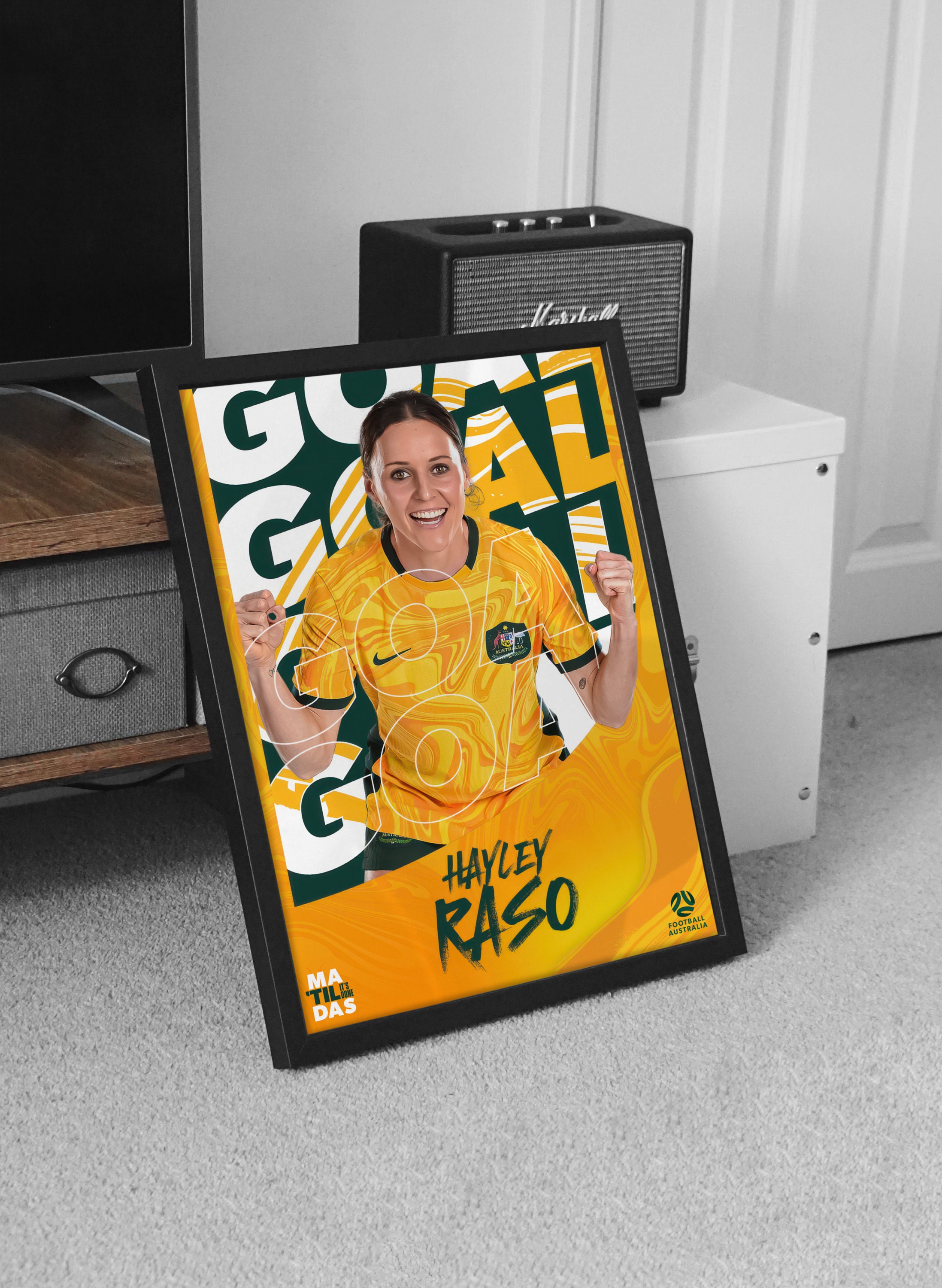 Hayley Raso Poster, Hayley Raso Matildas Poster, Hayley Raso Merch ...
