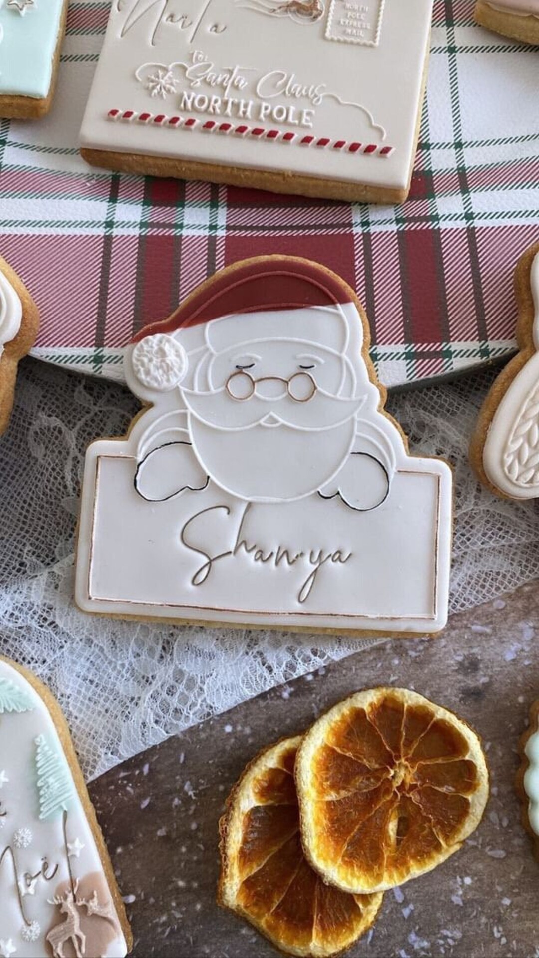 Santa Claus Name Tag - Etsy