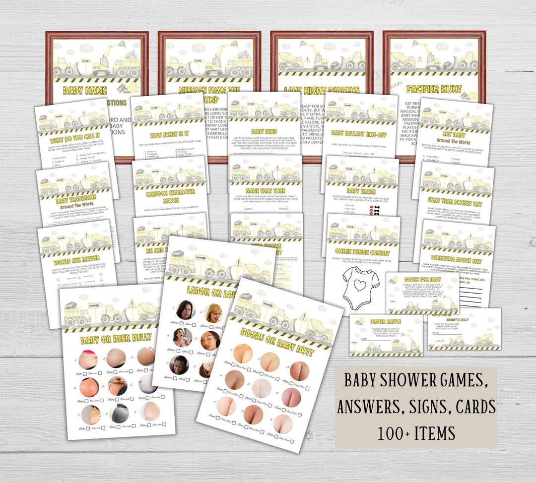 Editable Baby Under Construction Games, Yellow Trucks Sprinkle Game ...