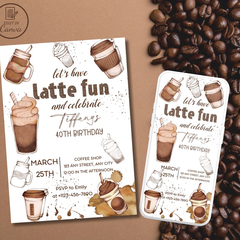 Coffee Invitation - Etsy