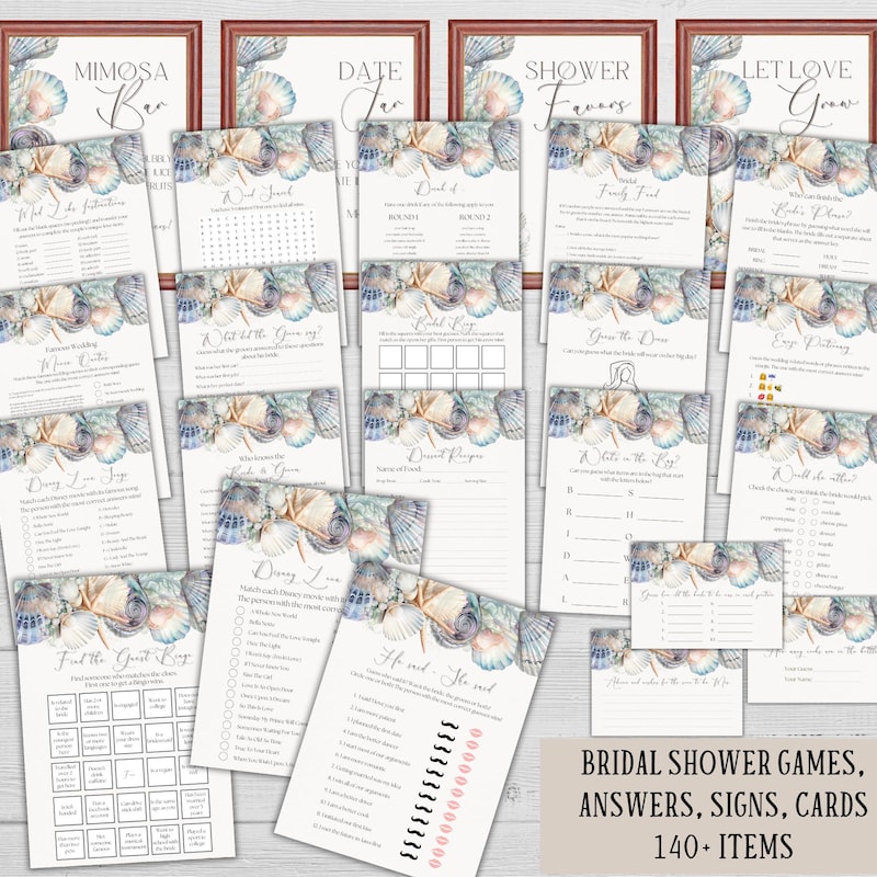 Sea Themed Bridal Games - Etsy