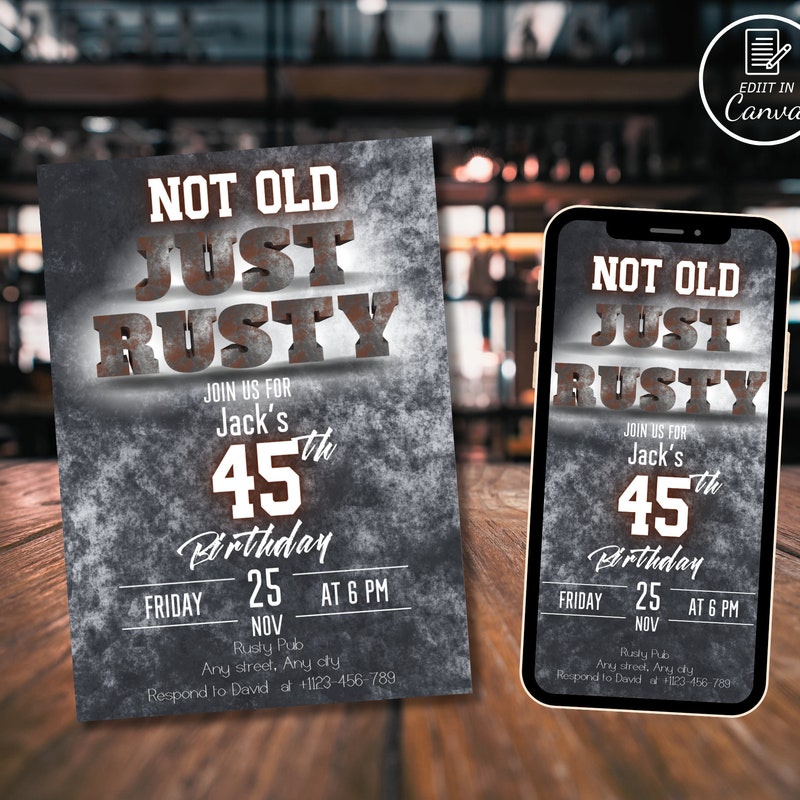 Men Birthday Invite - Etsy