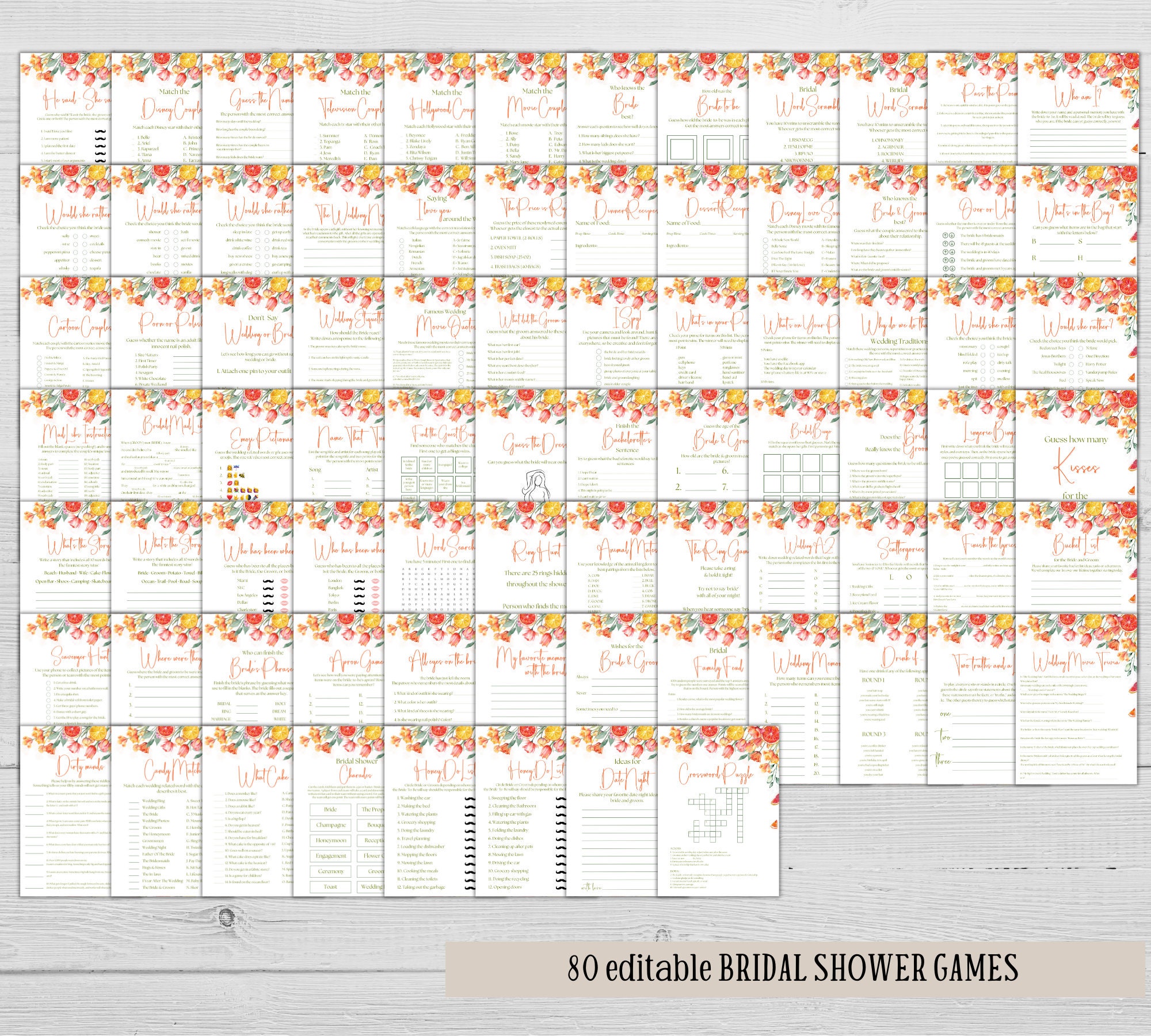 Editable Aperol Bridal Shower Games, Love at First Spritz Bachelorette ...