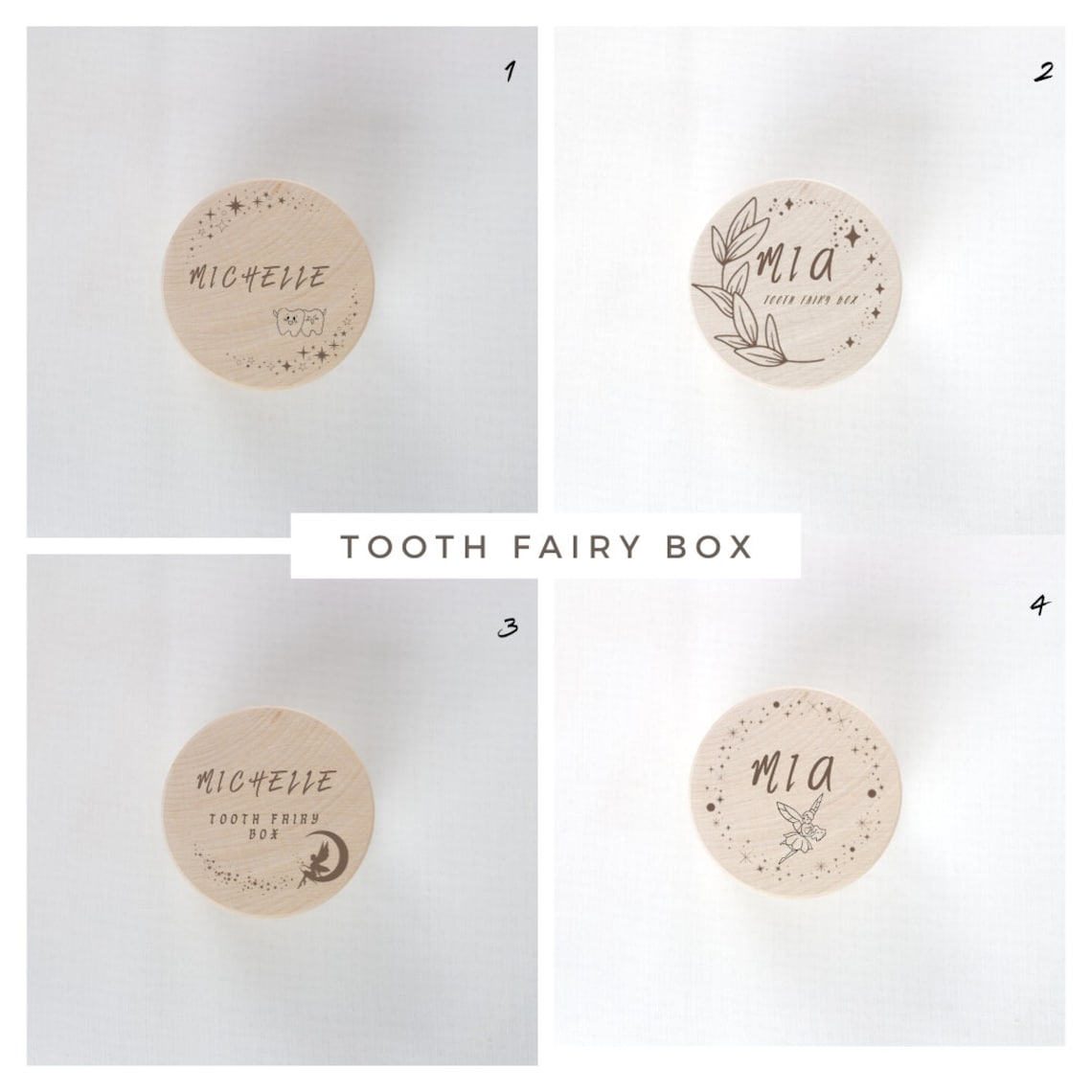 Personalized Tooth Fairy Box for Girls, Wooden Tooth Fairy, Tooth Fairy ...