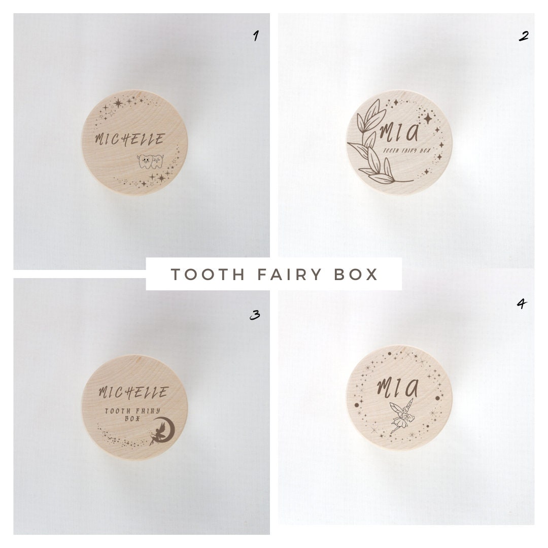 Personalized Tooth Fairy Box for Girls, Wooden Tooth Fairy, Tooth Fairy ...