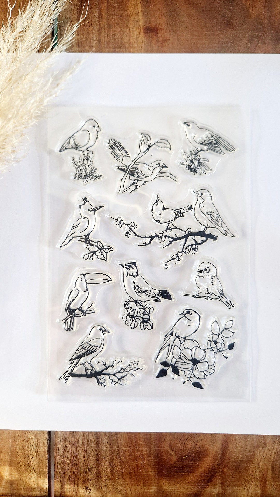 Stamp Bird - Silicone Stamp - Stamp Set - Clear Stamps - Transparent ...