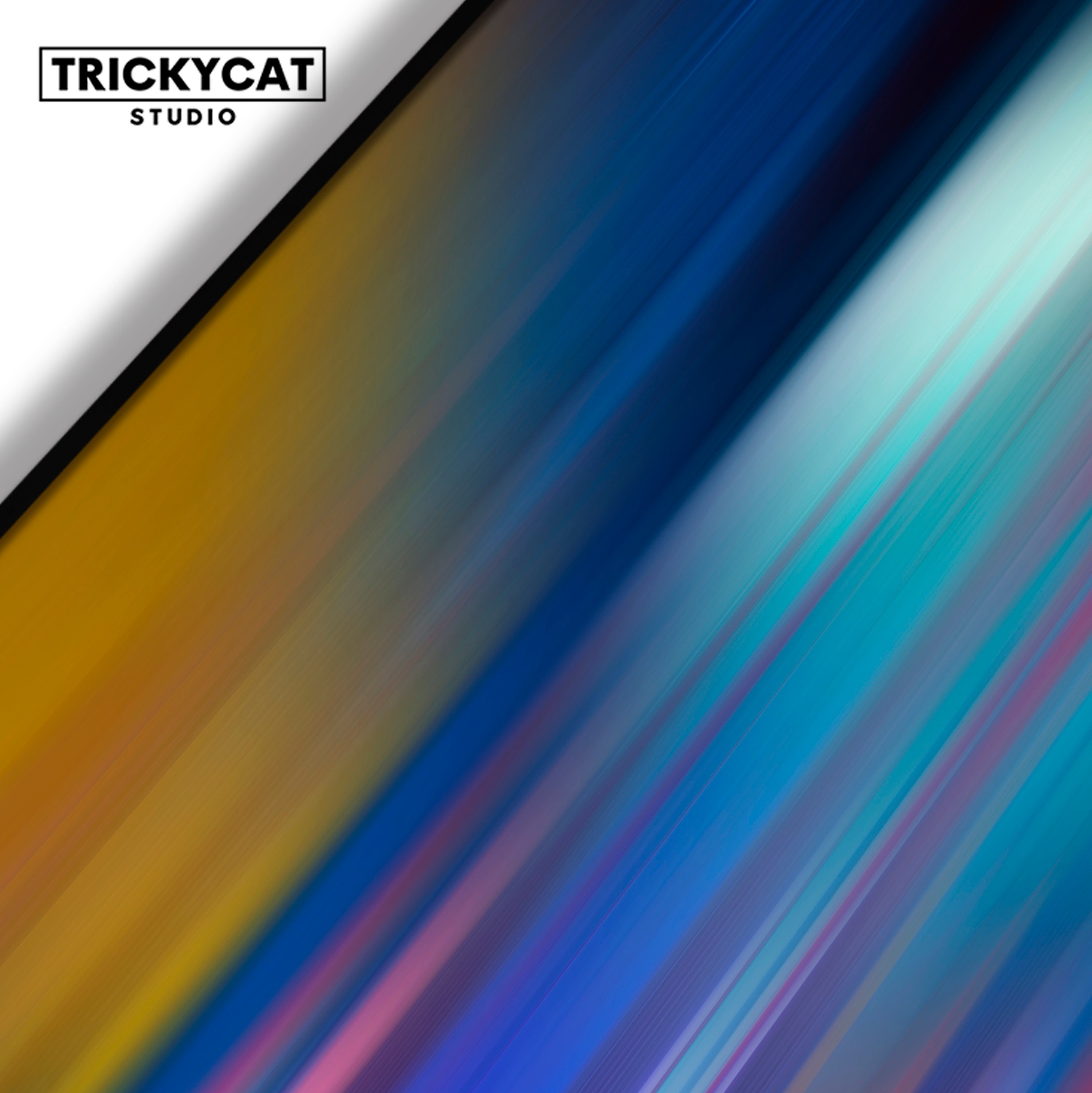 Flutter Large Abstract Print, Vibrant Colors, Wall Art Design, Living ...