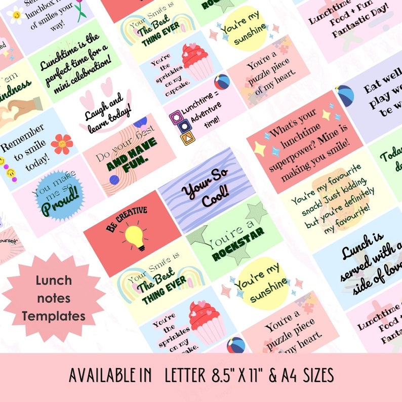 Lunch Box Notes for Kids, Positive Affirmation Cards for Kids, Boxed ...