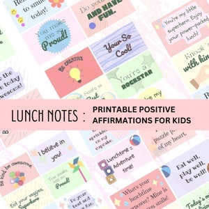 Lunch Box Notes for Kids, Positive Affirmation Cards for Kids, Boxed ...