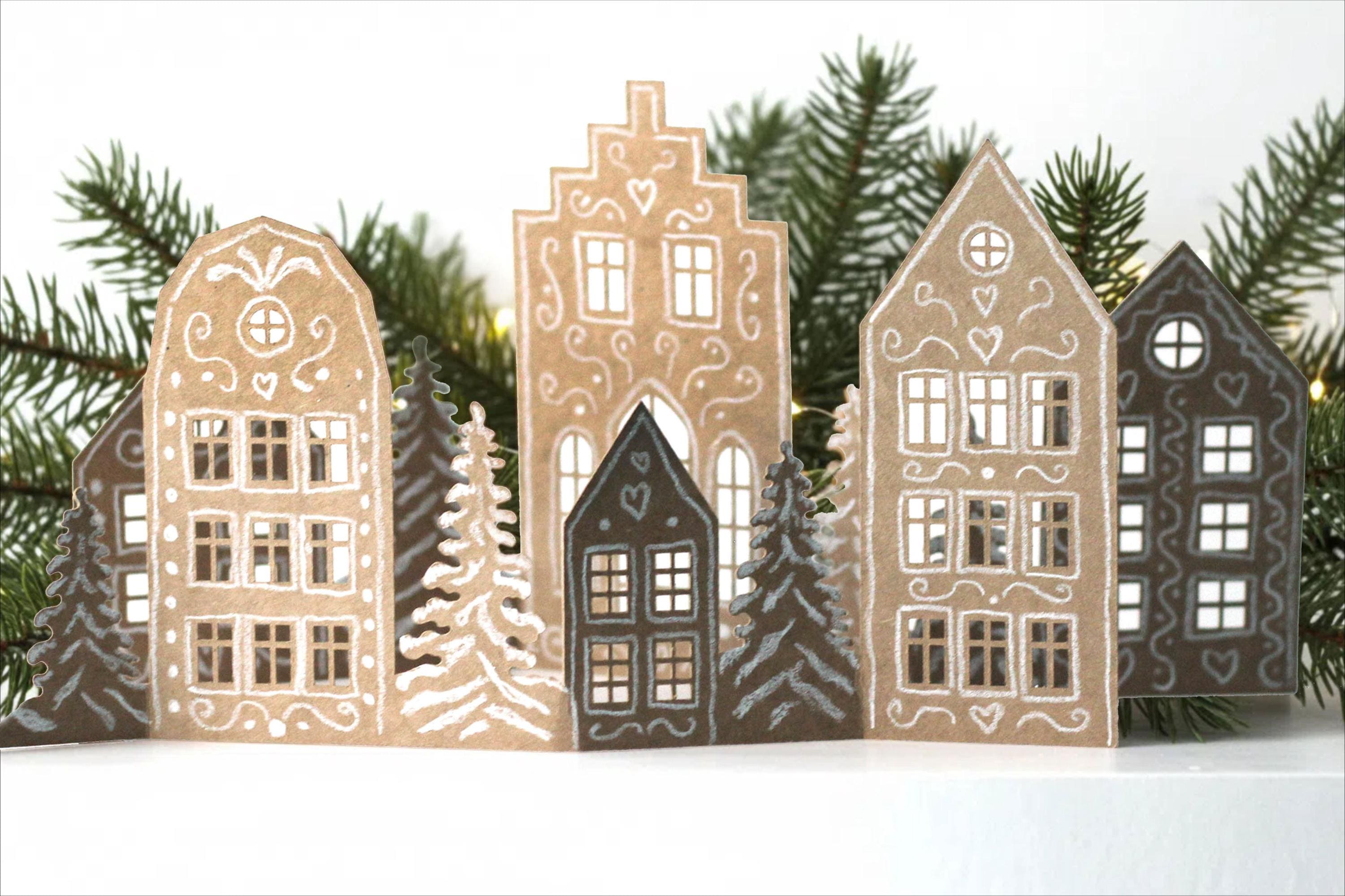 Scandinavian Paper House Nordic Design Minimalist Decoration Christmas ...