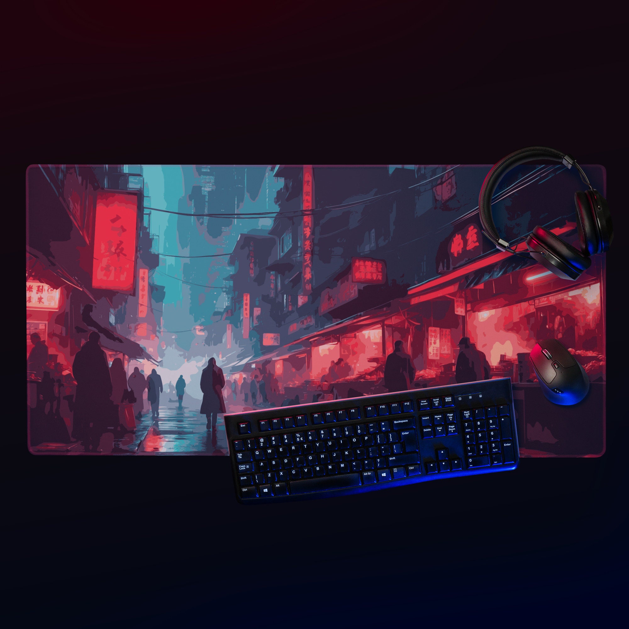 Blade Runner Extra Large Deskmat Gamer Mouse Pad Aesthetic Thematic ...