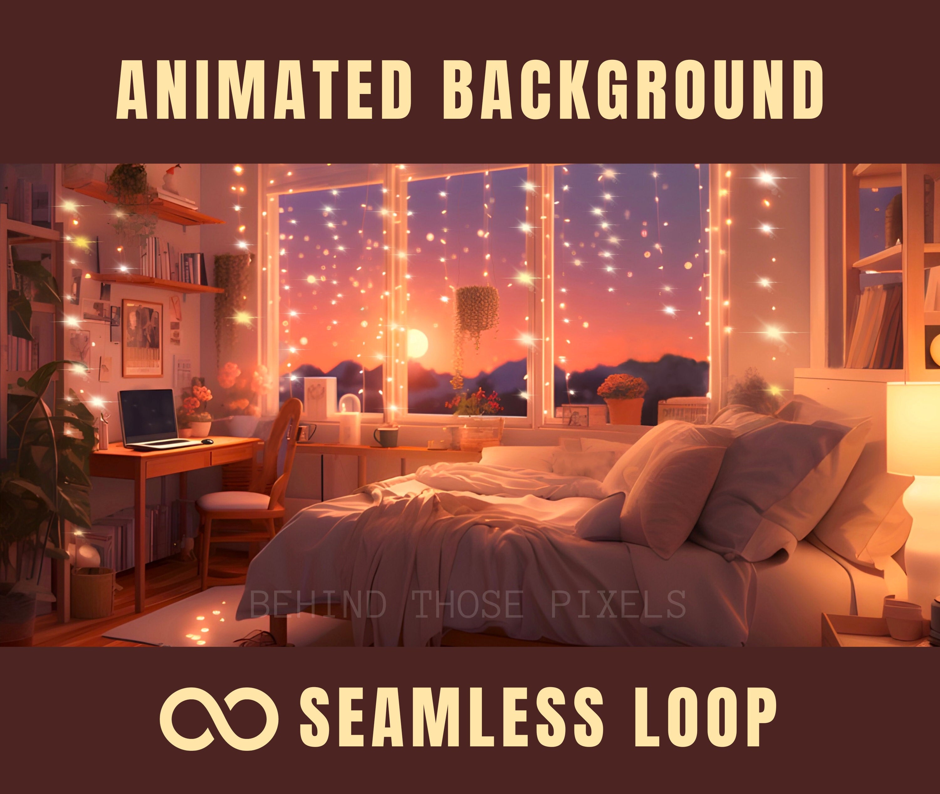 Vtuber Background | Twitch Overlay Animated Virtual Background | Vtuber ...