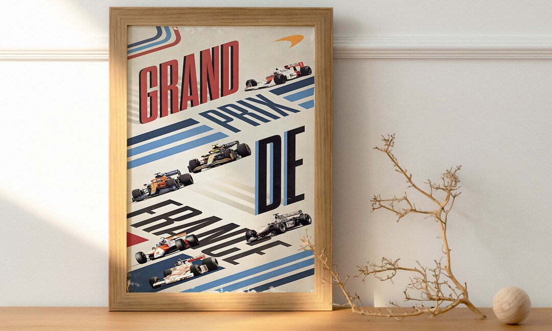 Formula 1 Grand Prix France Poster Digital Download Valentine's Day ...