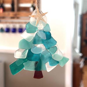 Sea Glass Tree Ornament - Etsy
