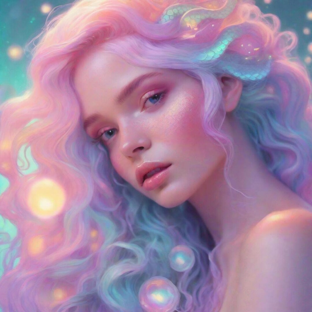 Mythical Pastel Merland AI Art - Etsy