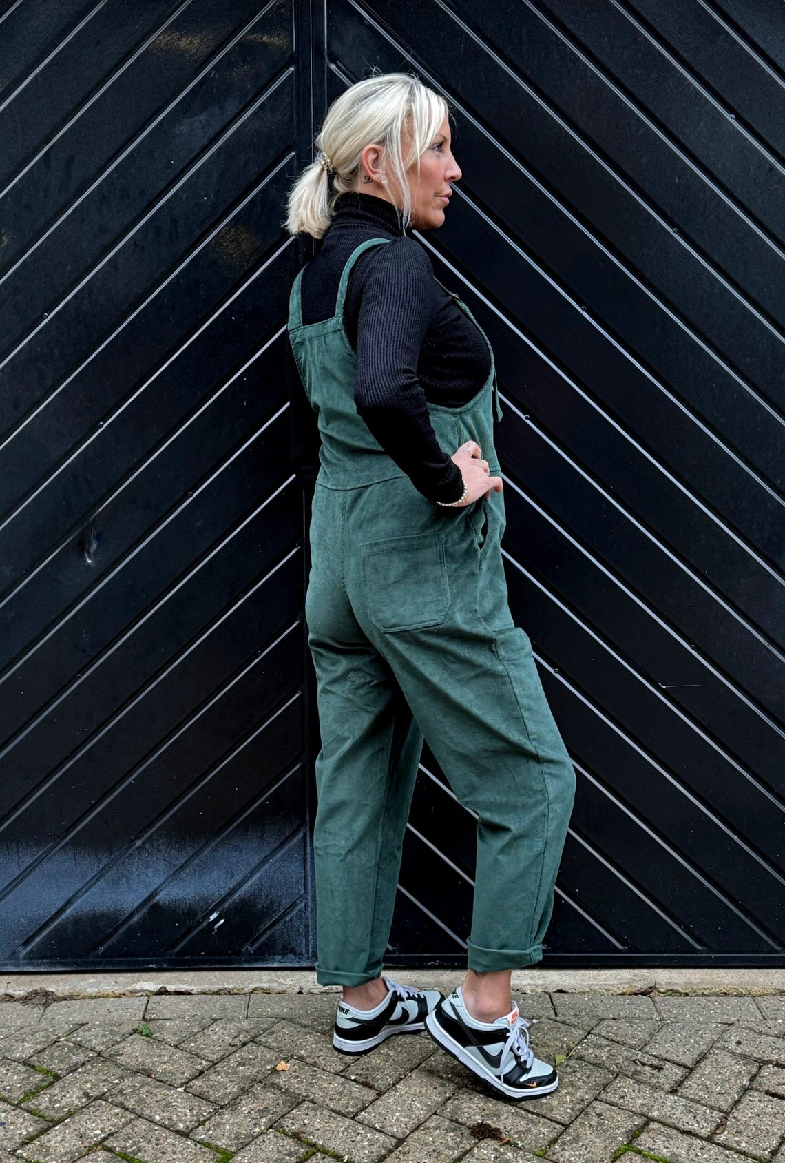 Moss Agate Green Organic Cotton Dungarees - Buckle Strap - Etsy UK