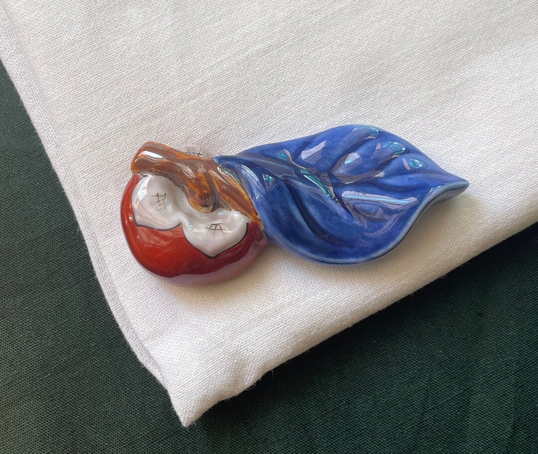 Vintage Persimmon Hashioki japanese Chopstick Rests Set of - Etsy