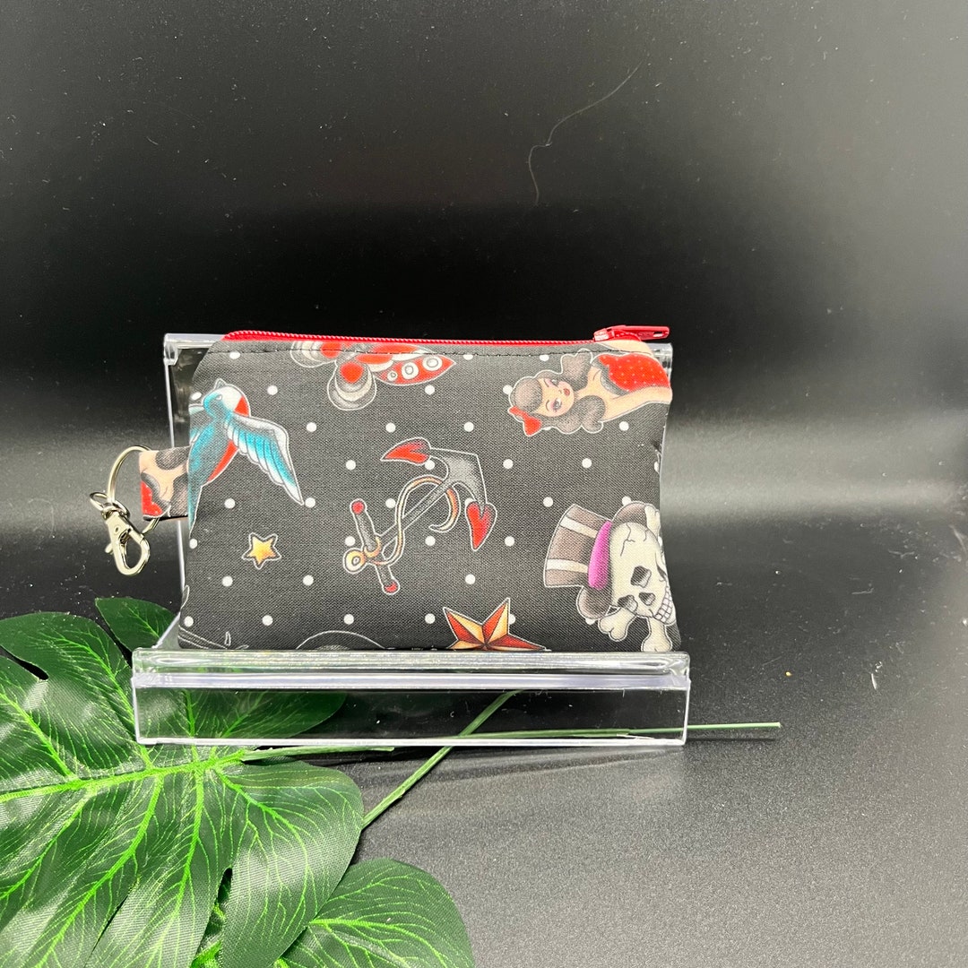 Personalized Rockabilly Fun Coin Purse Change Pouch Small - Etsy