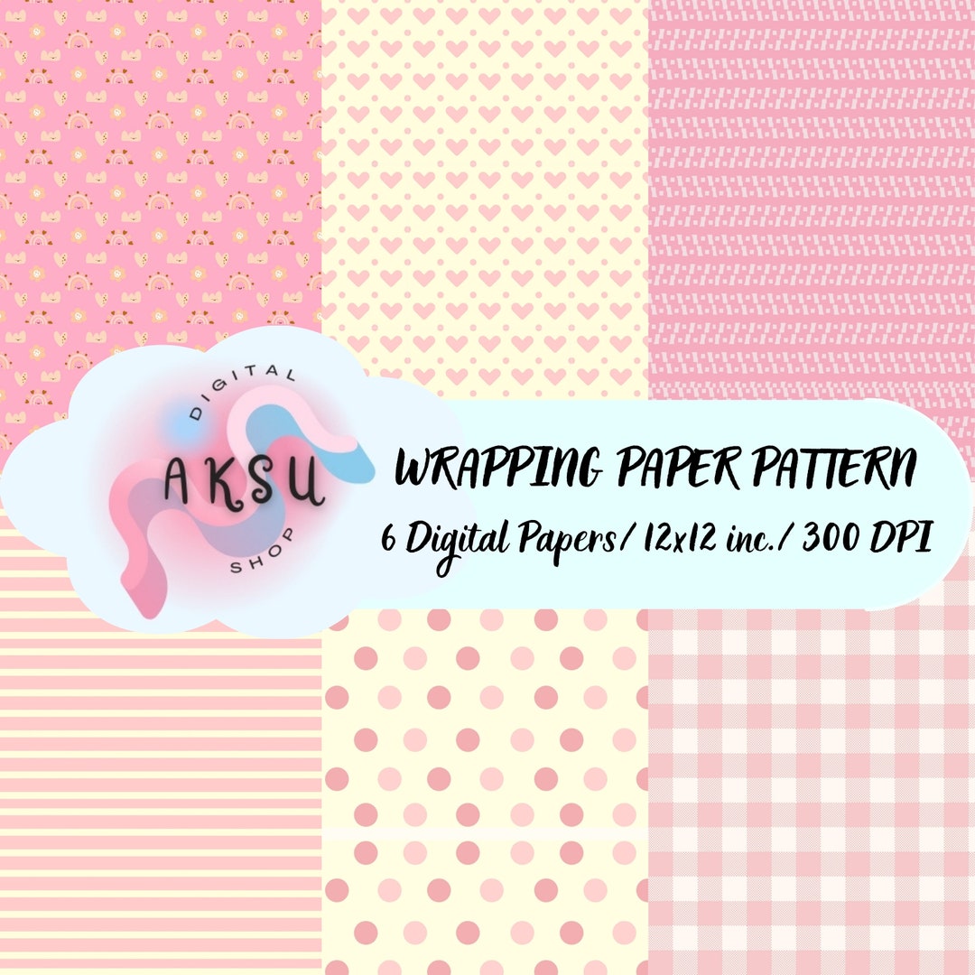 Pink Digital Paper, Watercolor Seamless Pattern, Pastel Digital Paper ...